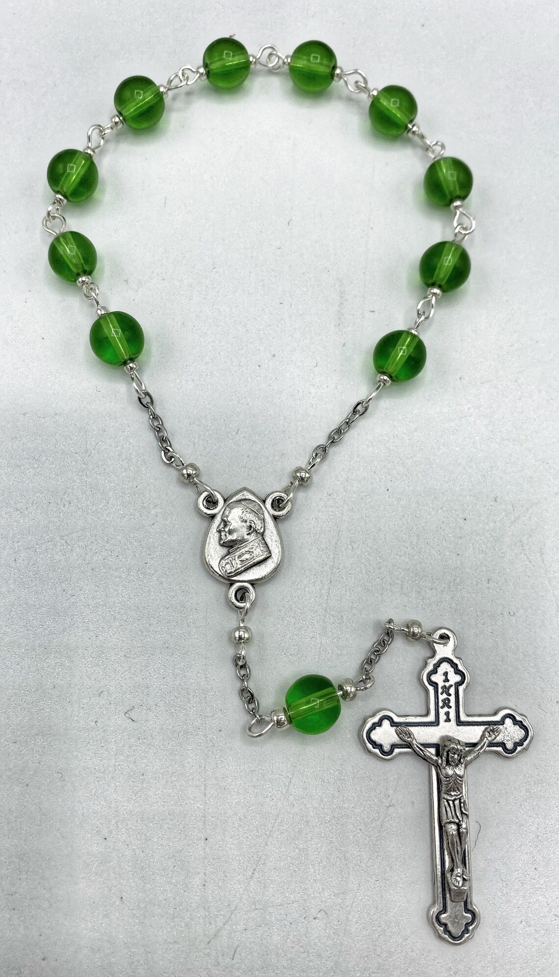 St John Paul II One Decade Rosary Chaplet Catholic Gift | Etsy