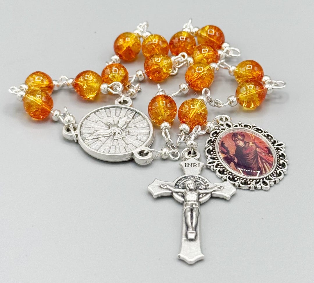 Saint Elmo Palm Rosary Erasmus of Formia Christian Saint Martyr Holy ...