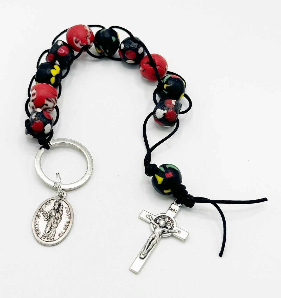 Our Lady of Peace Pocket Rosary Tenner Single Decade Catholic Marian ...