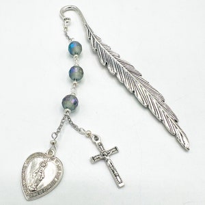 Miraculous Medal Hail Mary Bookmark Chaplet Combo Virgin Mary St ...