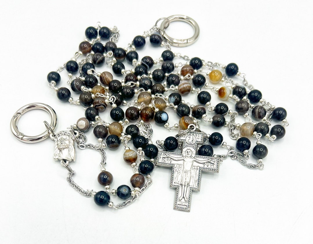 Francisca Crown Rosary Belt Cincture Seraphic Seven Joys of Mary Habit ...