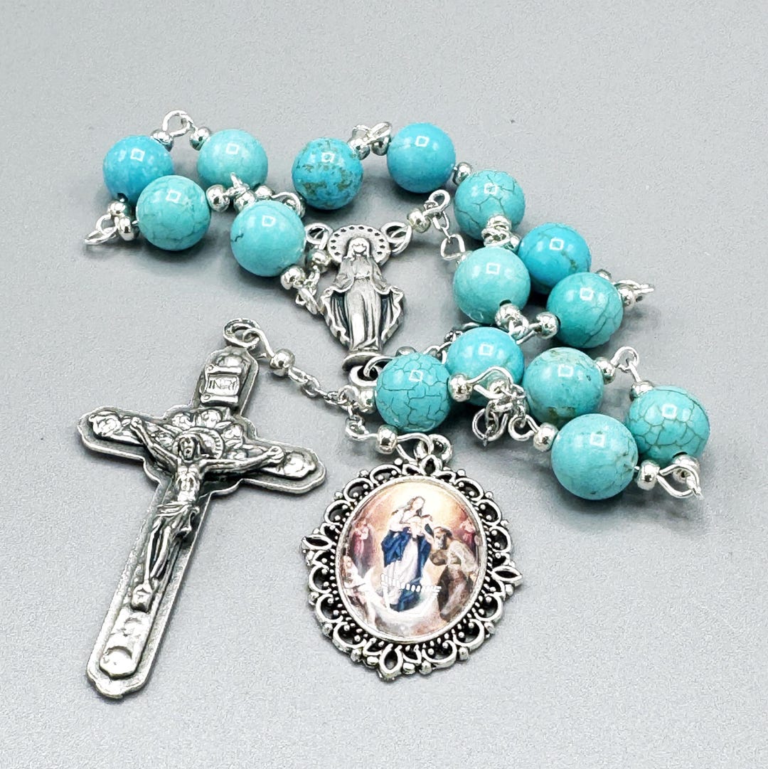Our Lady of Hermits 15 Bead Extended Decade Rosary Catholic Marian ...