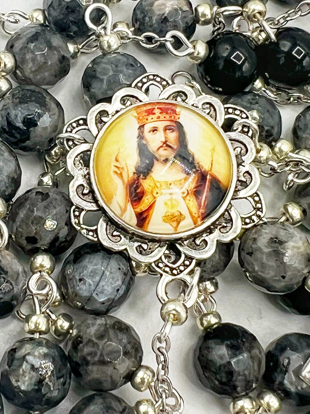 Beatitudes 10 Decade Larkivite Rosary Chaplet Sermon on the Mount ...