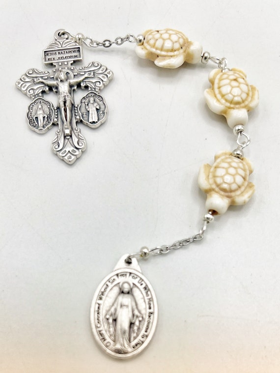 Hail Mary Sea Turtle Chaplet Catholic Marian Devotion - Etsy