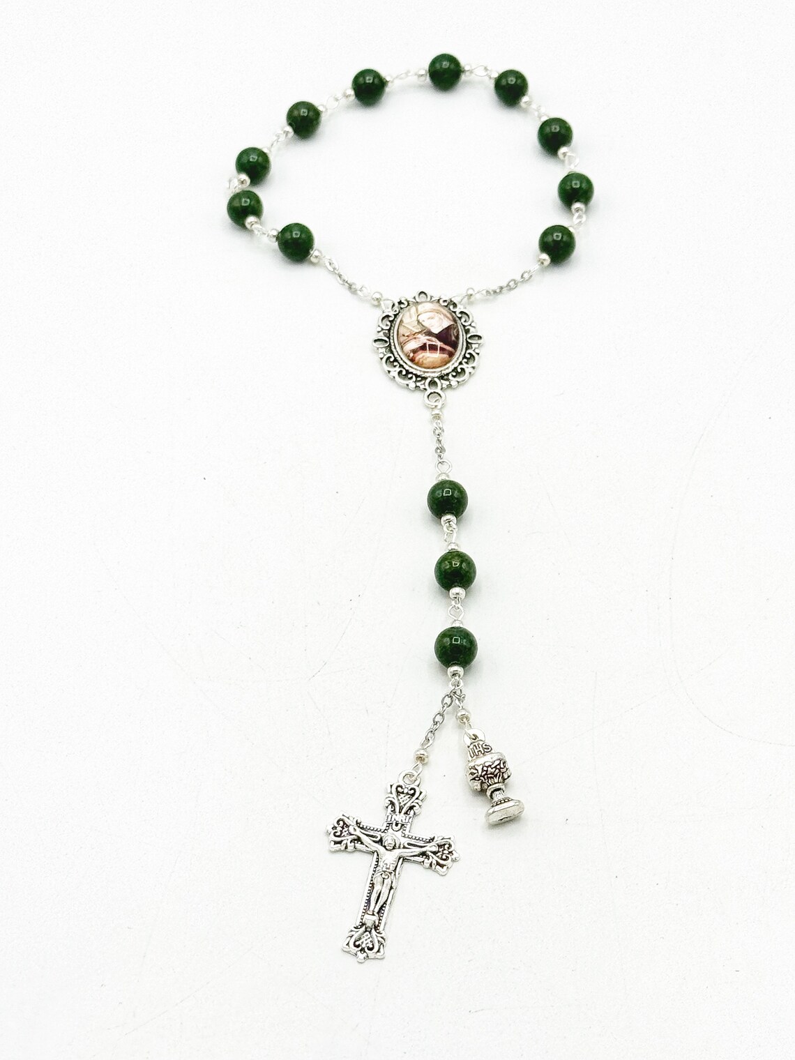 Saint Catherine of Genoa Palm Rosary – Catholic Mystic of Purgatory ...