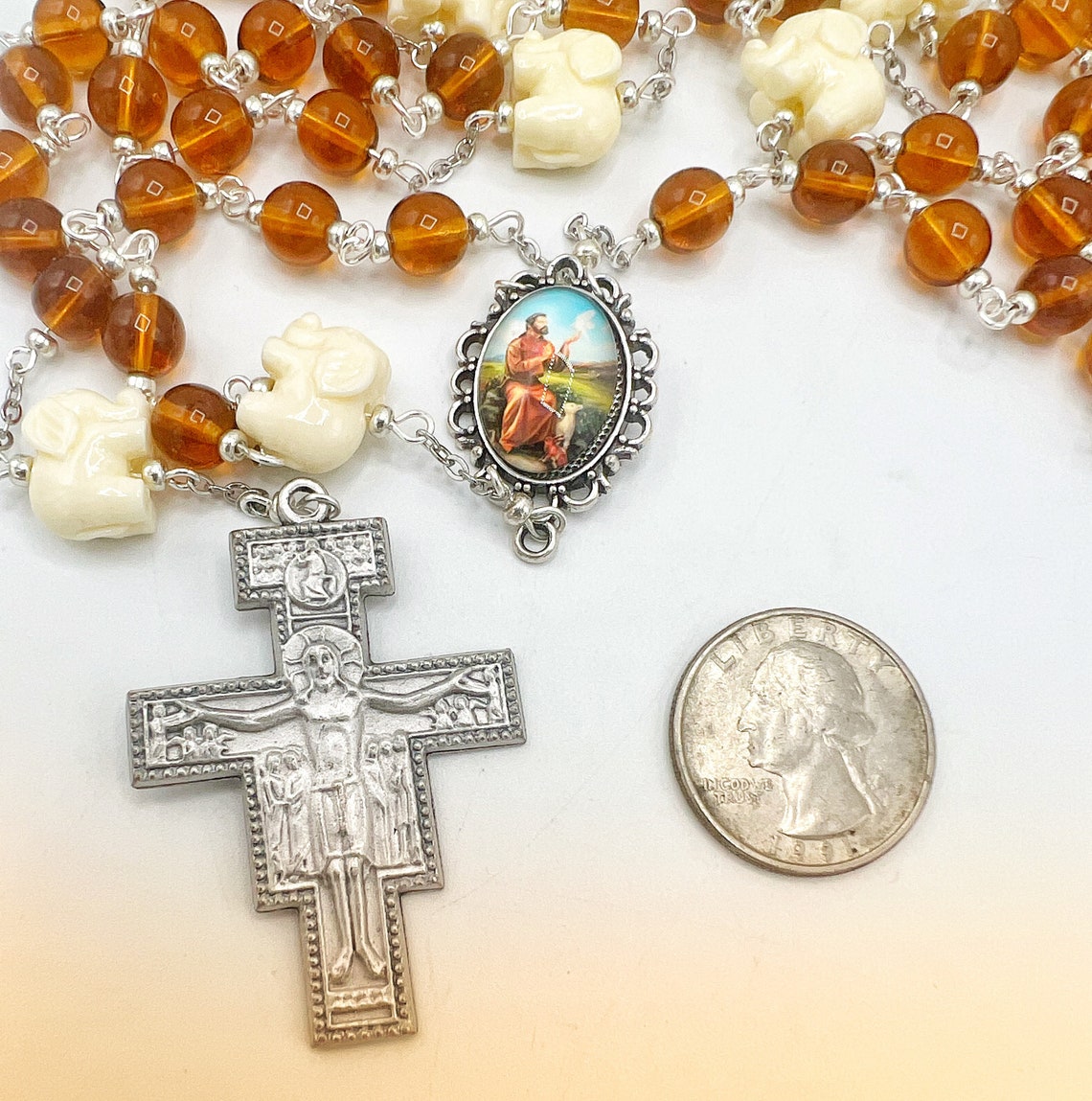 St Francis of Assisi Franciscan Crown Rosary Seraphic Rosary - Etsy