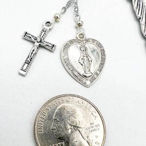 Miraculous Medal Hail Mary Bookmark Chaplet Combo Virgin Mary St ...