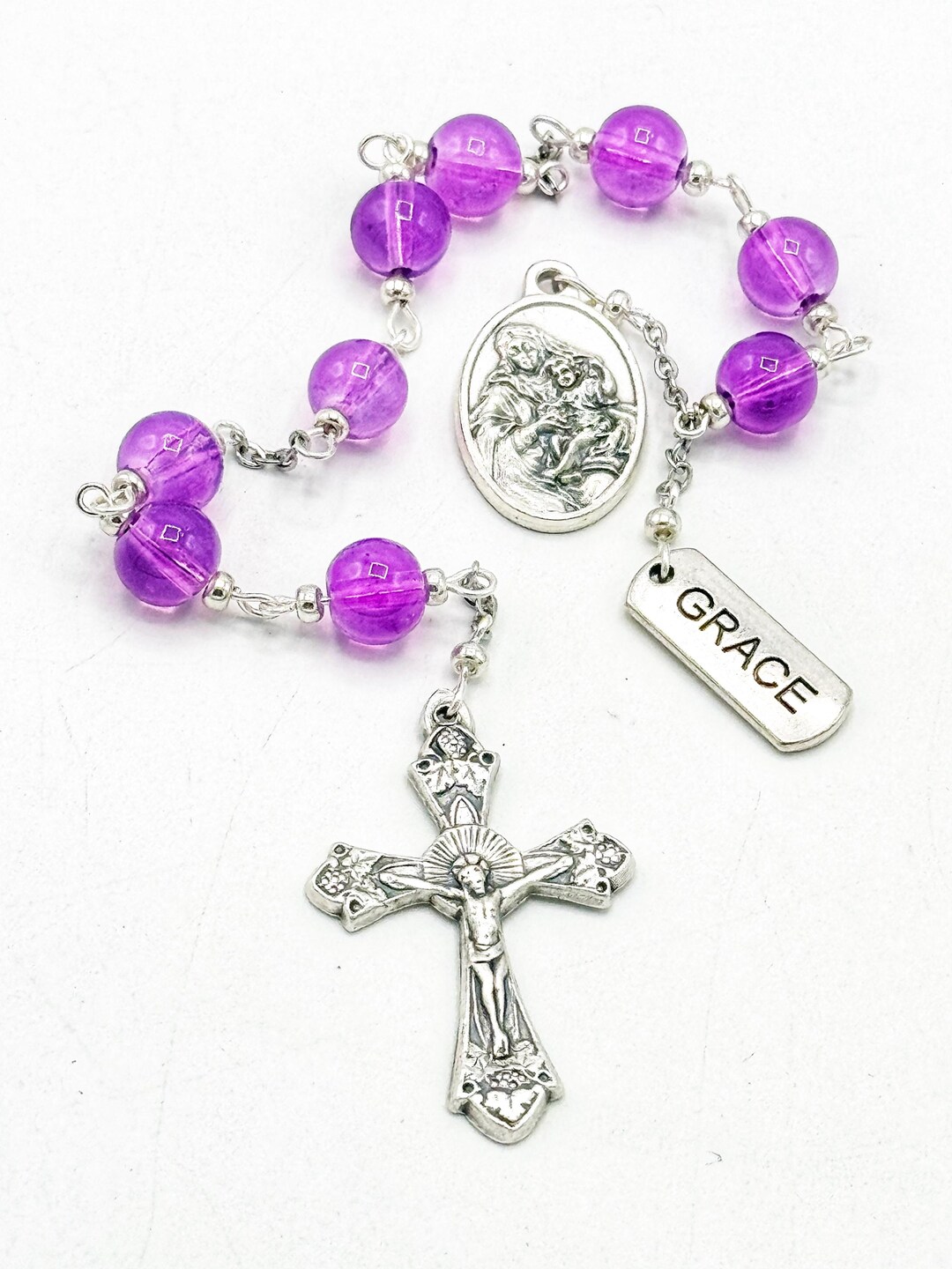 Our Lady of the Grapes Novena Chaplet Madonna Christ Marian Devotion ...