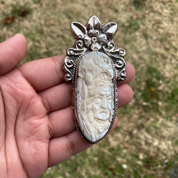 Bone Pendant - Etsy
