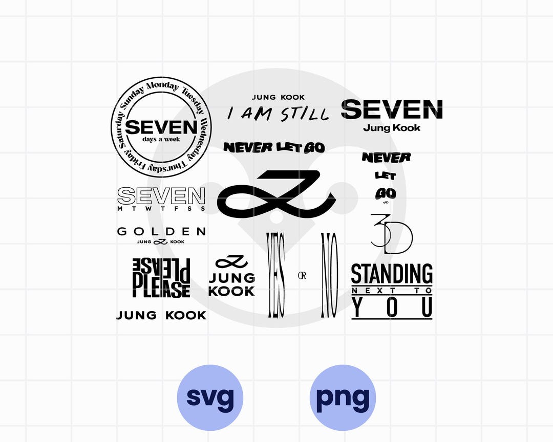 JK SVG Bundle | Png | Jungkook Movie Merch Design | JK I Am Still ...