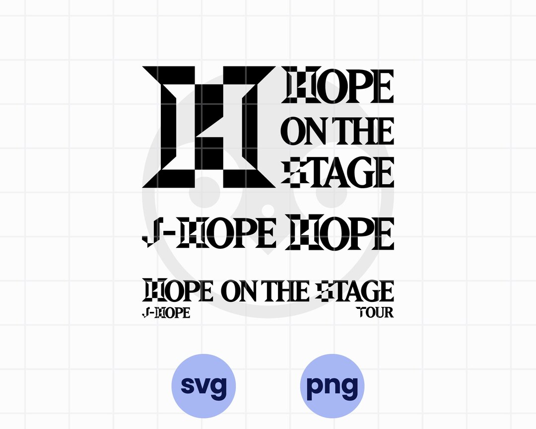 Hope Tour SVG Bundle | Png | Hobicore Inspired Stickers | J Hope Tour ...