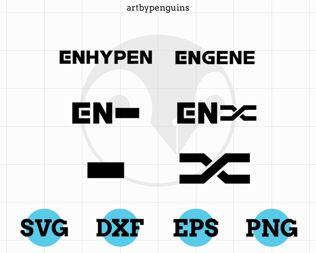 ENHYPEN ENGENE SVG Logo Bundle Png, Eps, Dxf Korean Boy Band, Cricut ...