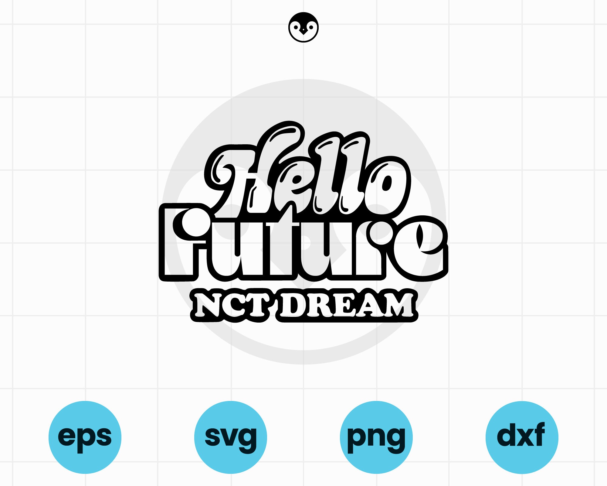 Hello Future Cover Art SVG Png Eps Dxf Kpop NCT Title - Etsy