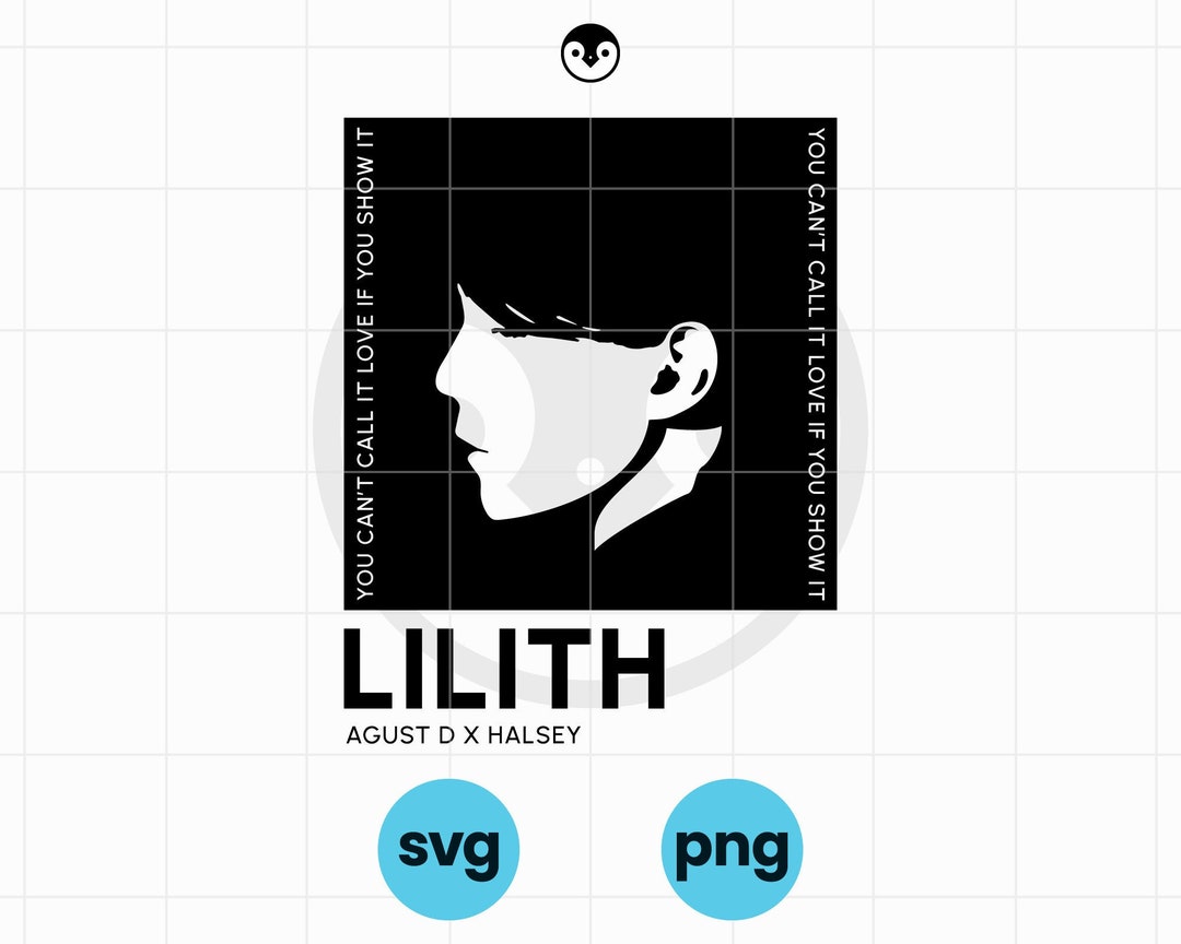 Agust D Lilith SVG Shirt Print Png BTS Suga Agust D Tour Wall Print ...