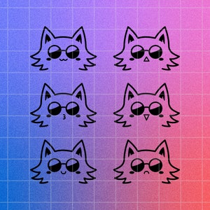 Gojo Cat SVG | Png | Anime SVG | Anime Cricut File - Etsy
