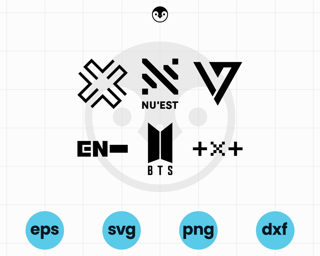 Kpop Groups HYBE SVG | Png, Eps, Dxf | Bighit Bundle, Seventeen ...