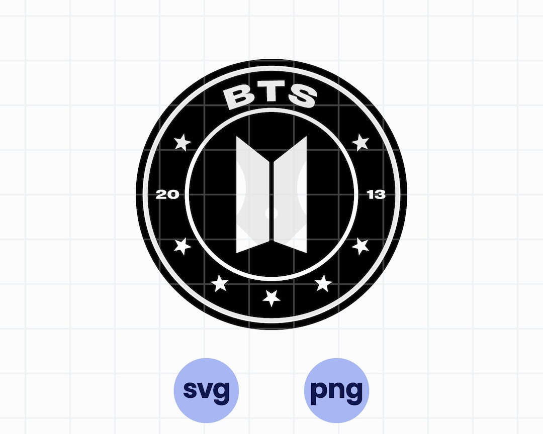 BTS Badge SVG | Png | BTS Army Badge Vector | Kpop Cricut Files - Etsy