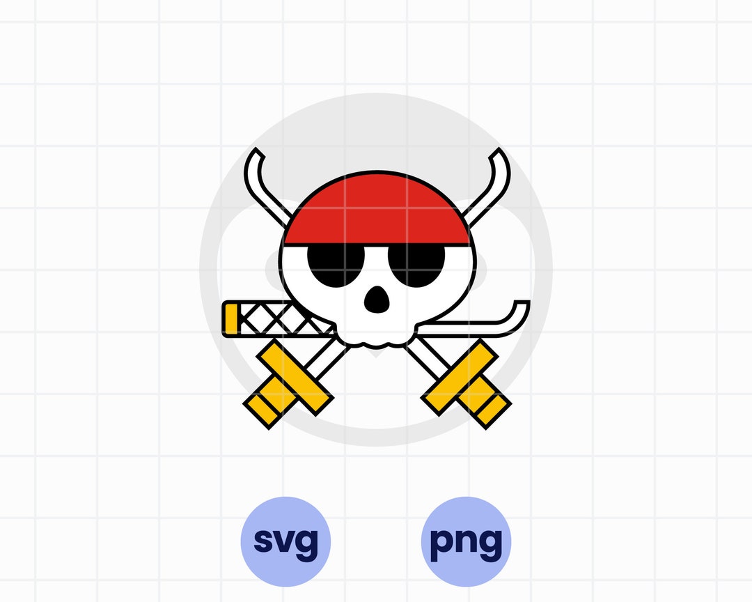 Pirate Slayer Skull SVG Png Anime Pirate Vector Anime Files for Cricut ...