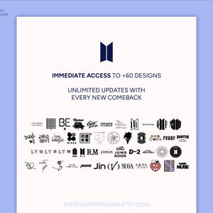 All BTS Designs | BTS Mega Bundle SVG | Png | Eps | Dxf | Download ...