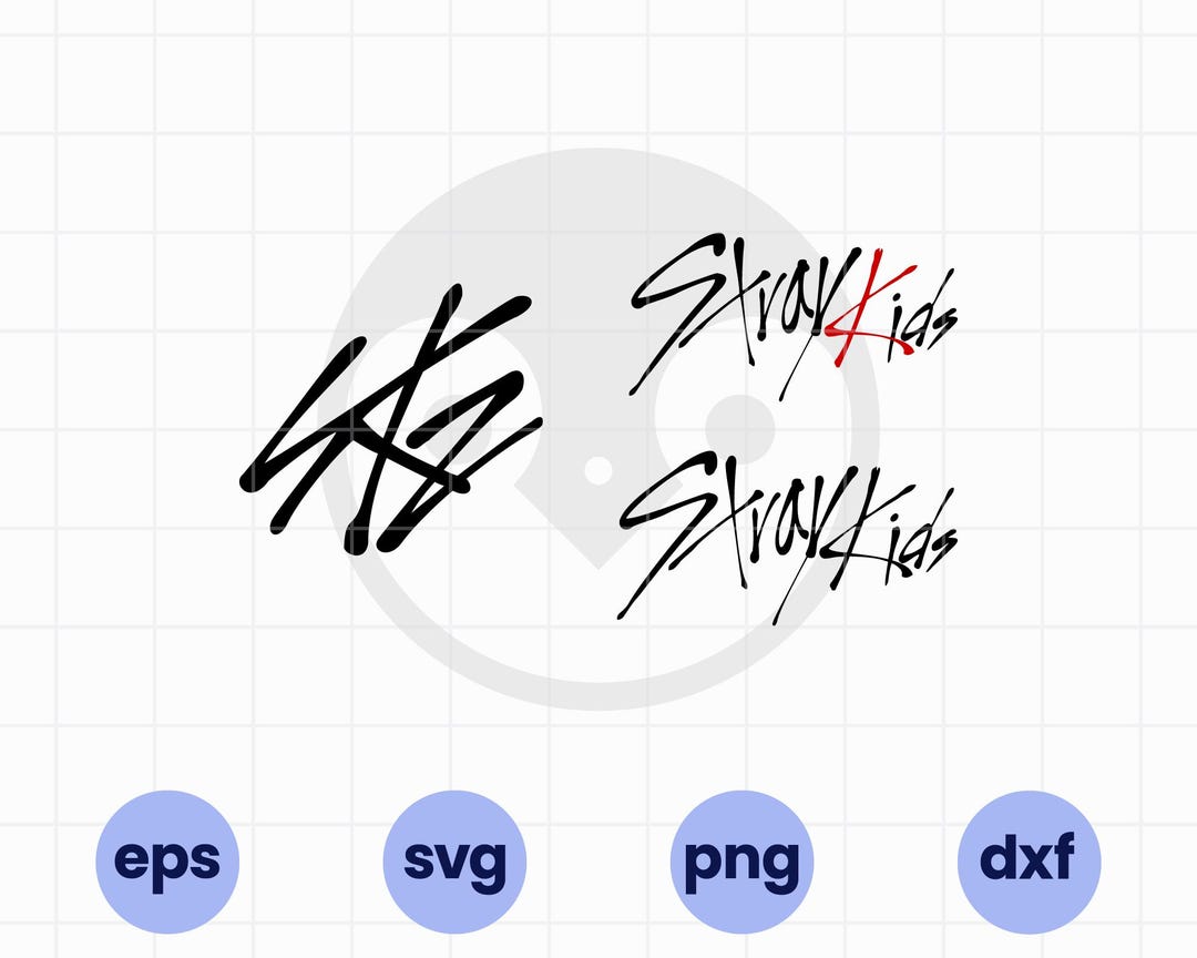 Stray Kids Logo SVG Png, Eps, Dxf SKZ K-pop Boy Band Cricut Files for T ...