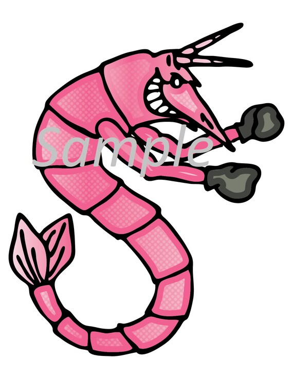Disney Zombies Mighty Shrimp Clip Art IN COLOR | Etsy