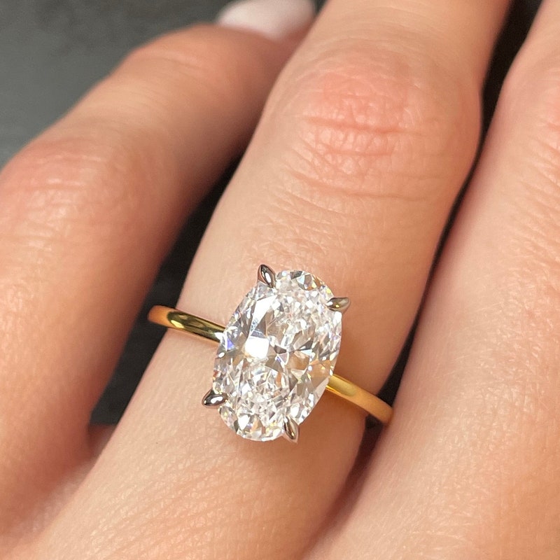 Fake Wedding Rings Oval - Etsy