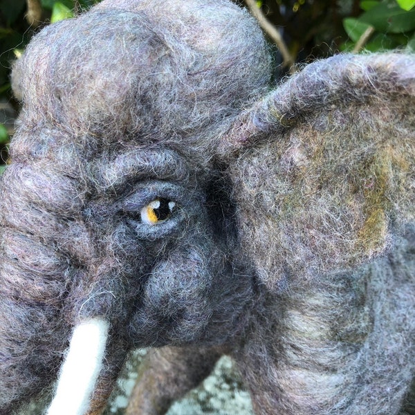 Needle Felt Elephant - Etsy