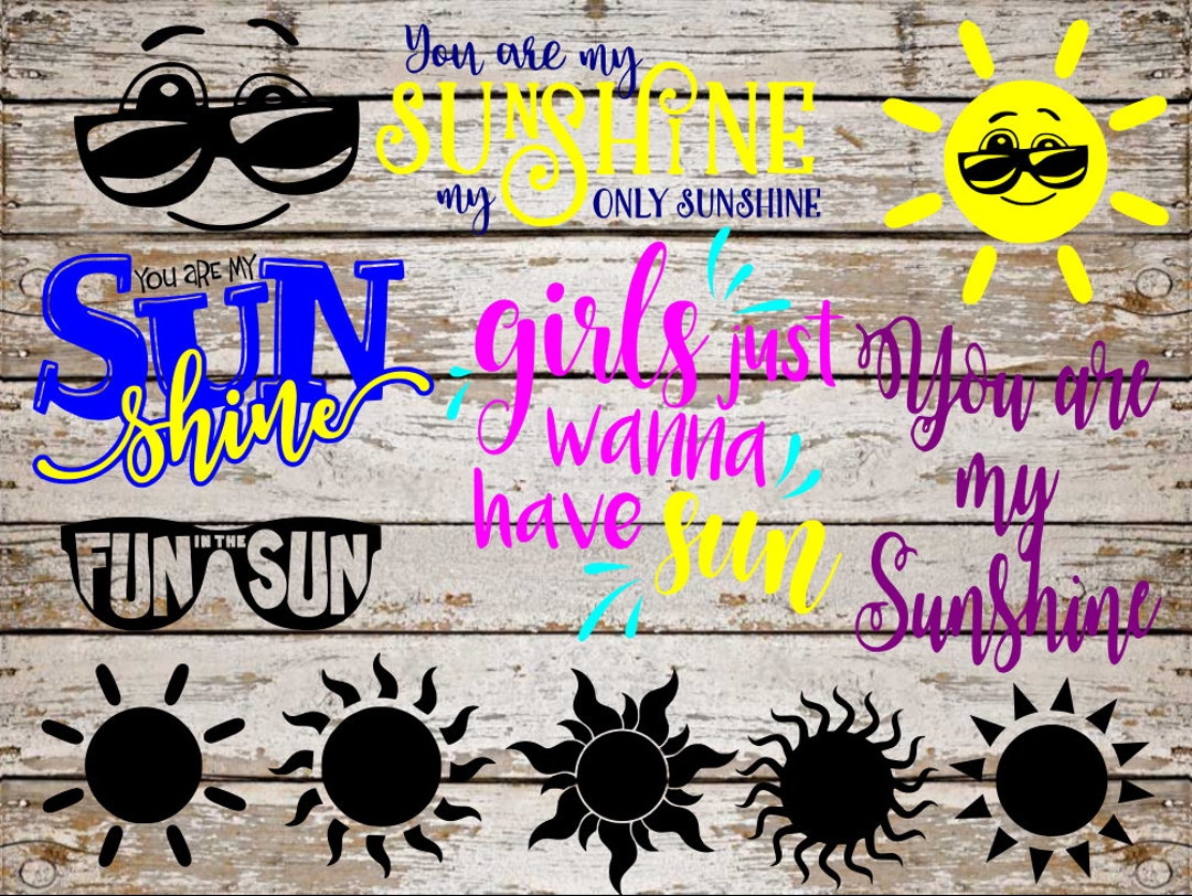 Sunshine SVG Bundle Sun SVG Bundle Sun Cut File Sun - Etsy