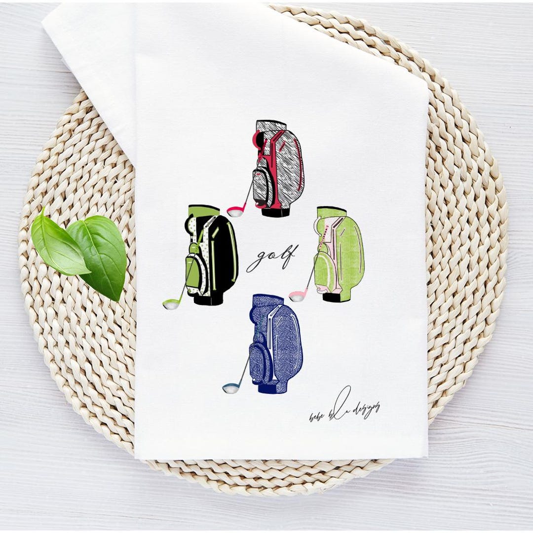 Golf Bag Flour Sack Towel, Kitchen Decor, Cotton Tea Towel - Etsy