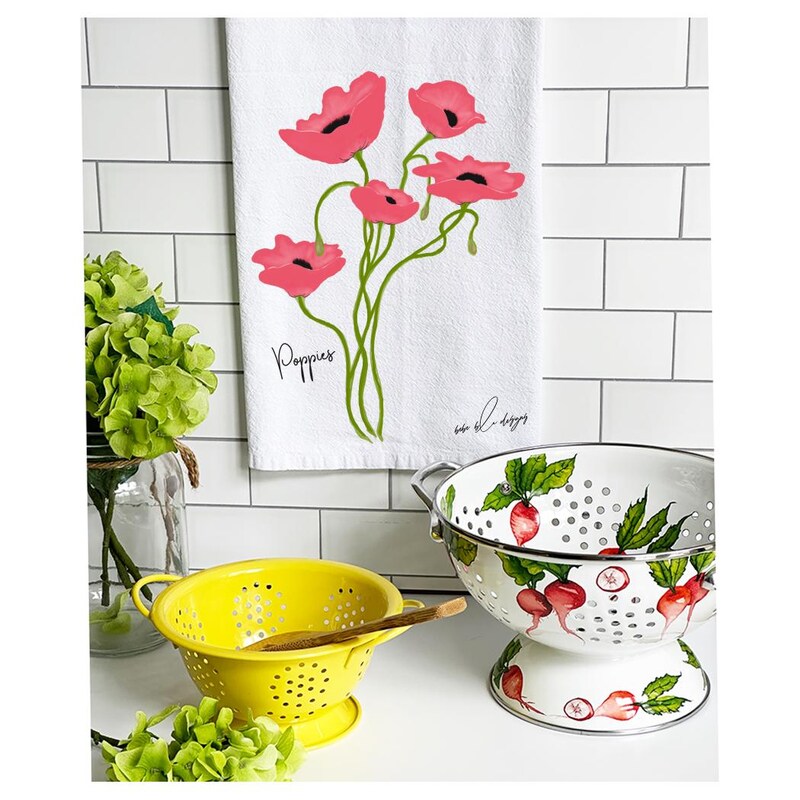 Poppy Towel - Etsy