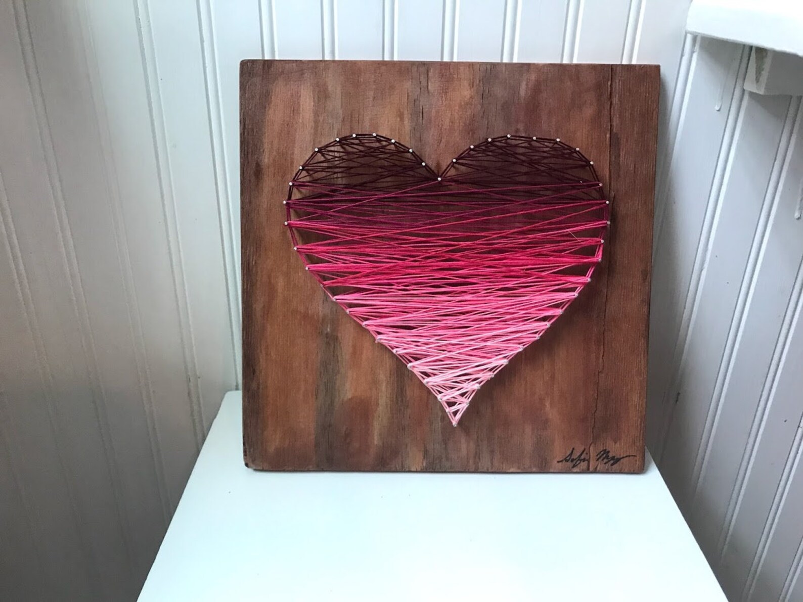 Colored Heart Gradient String Art - Etsy