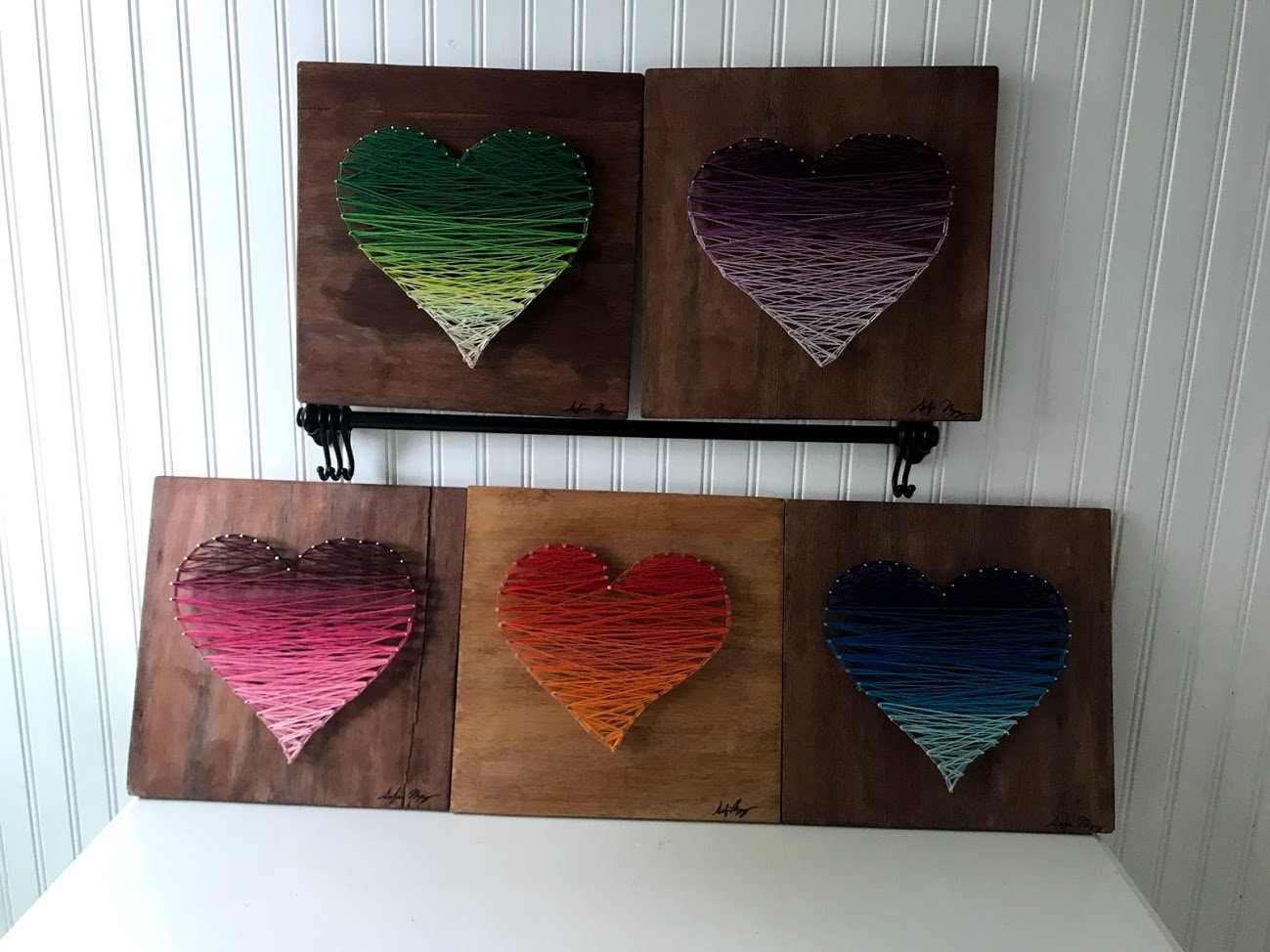 Colored Heart Gradient String Art - Etsy