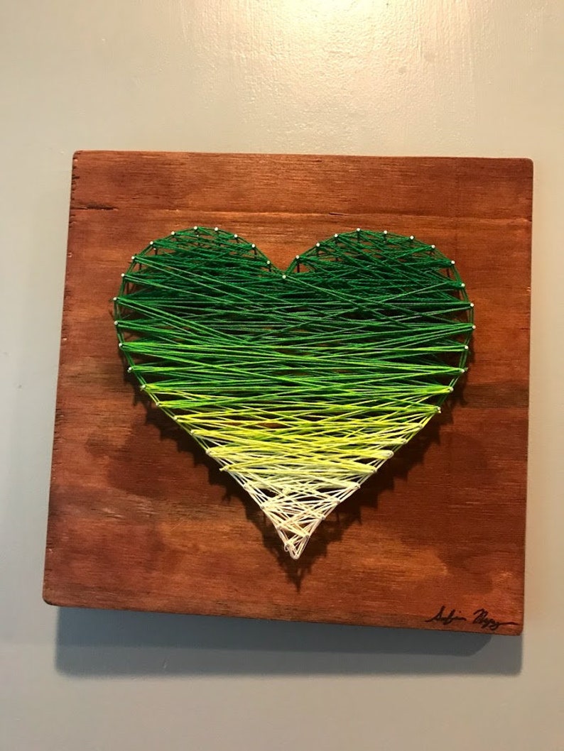 Colored Heart Gradient String Art - Etsy