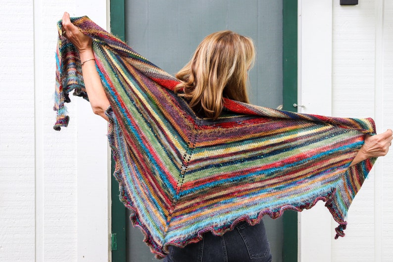 Shawl of Many Colors Knitting Kit - Etsy