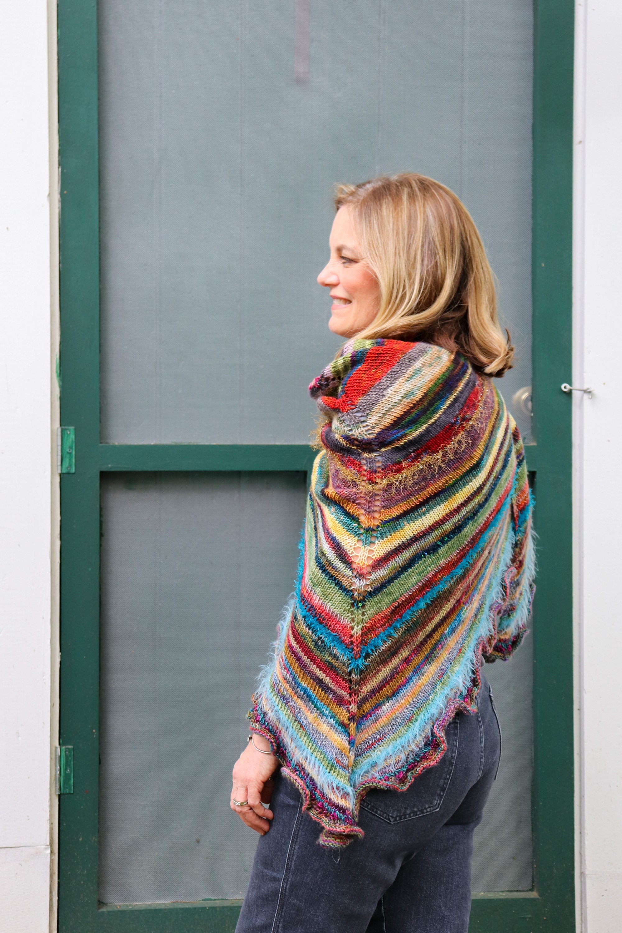 Shawl of Many Colors Knitting Kit - Etsy