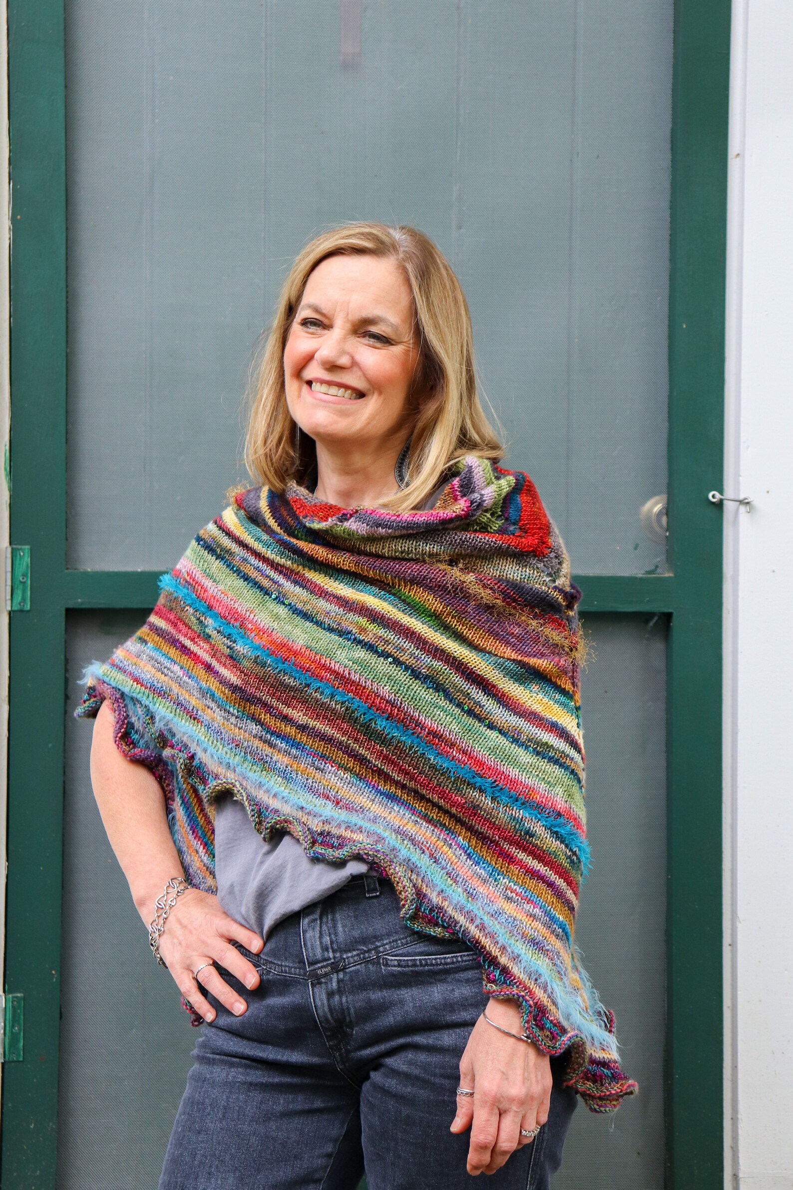 Shawl of Many Colors Knitting Kit - Etsy