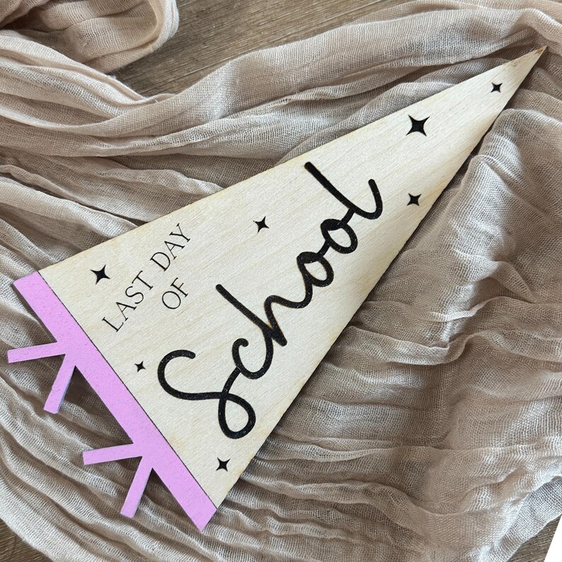 Back to School Pennants | First and Last Day of School Pennant Flag ...