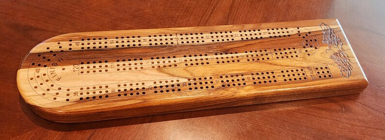 Simple Elegant Submarine Cribbage Board With Laser Engraved USN ...
