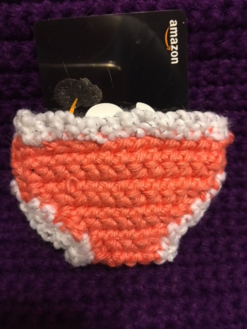 Men's briefs gift card holder hand crocheted | Etsy