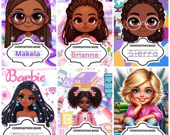 Editable Back 2 School Composition Notebook Template, Back to School ...