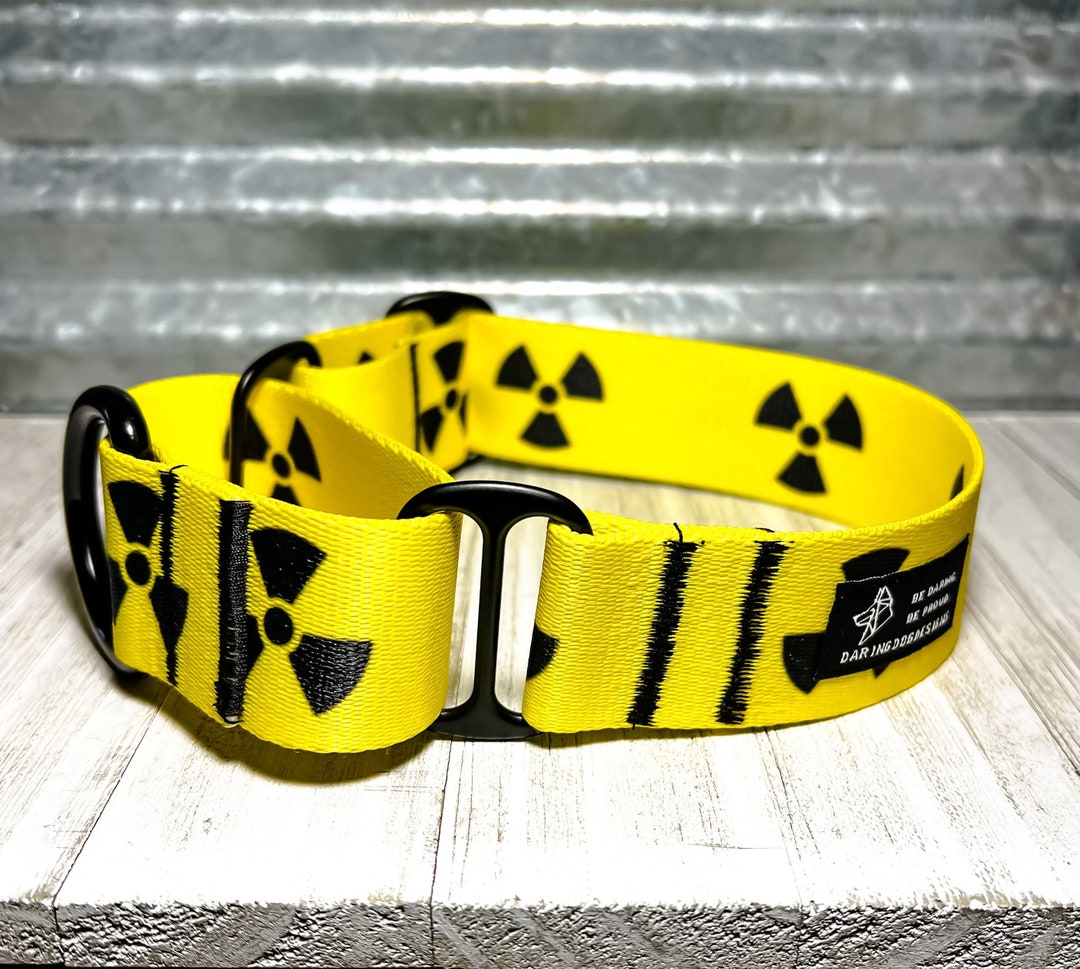 Yellow Dog Collar, Sci Fi Collar, Radioactive Dog Collar, Neon Dog ...