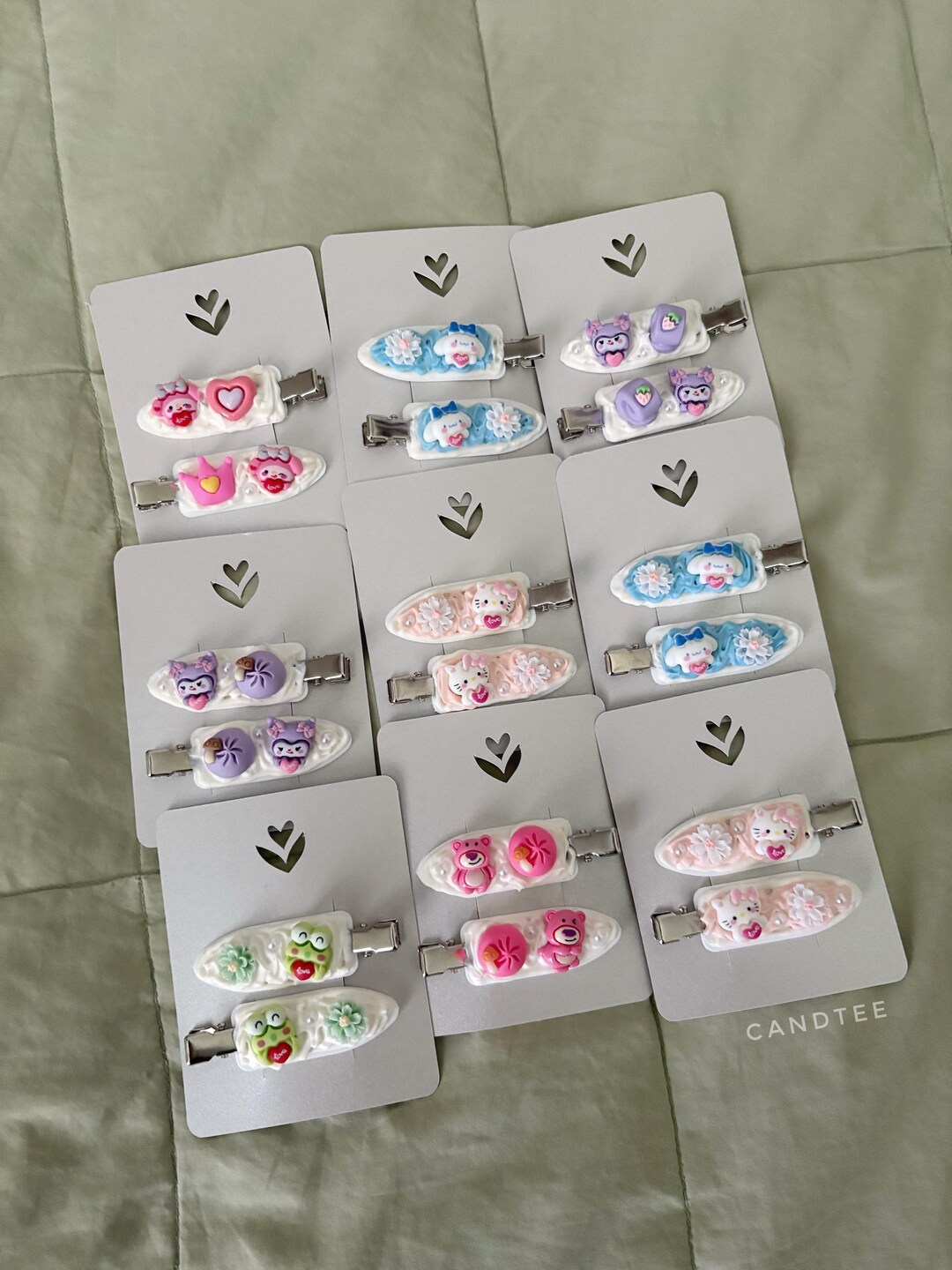 Cute Kawaii Deco Whip Clips - Etsy