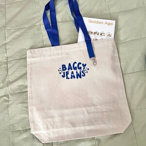 Baggy Jeans Tote Bag With Keychain Loop - Etsy