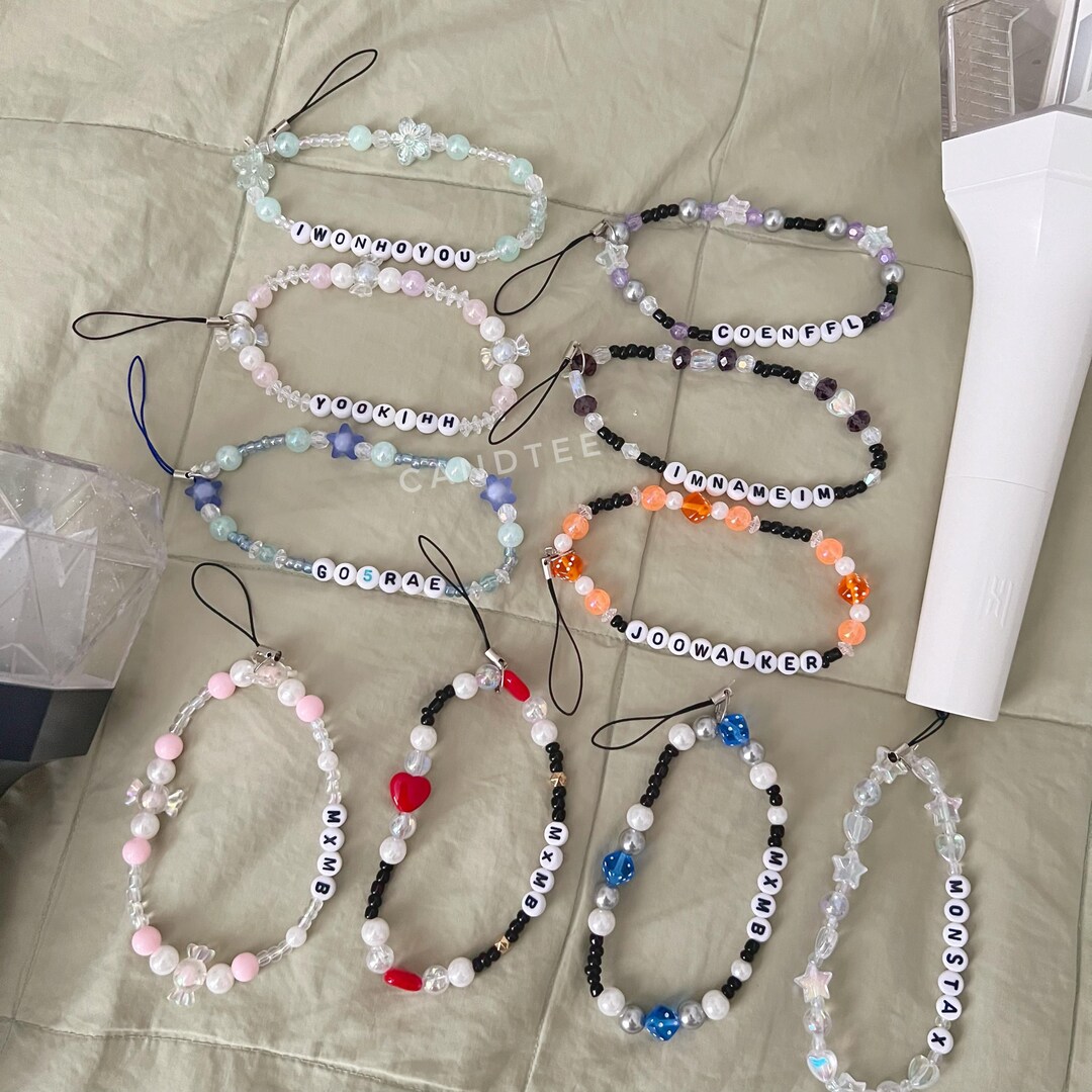 Monsta X Lightstick Bead Phone Charm Strap - Etsy