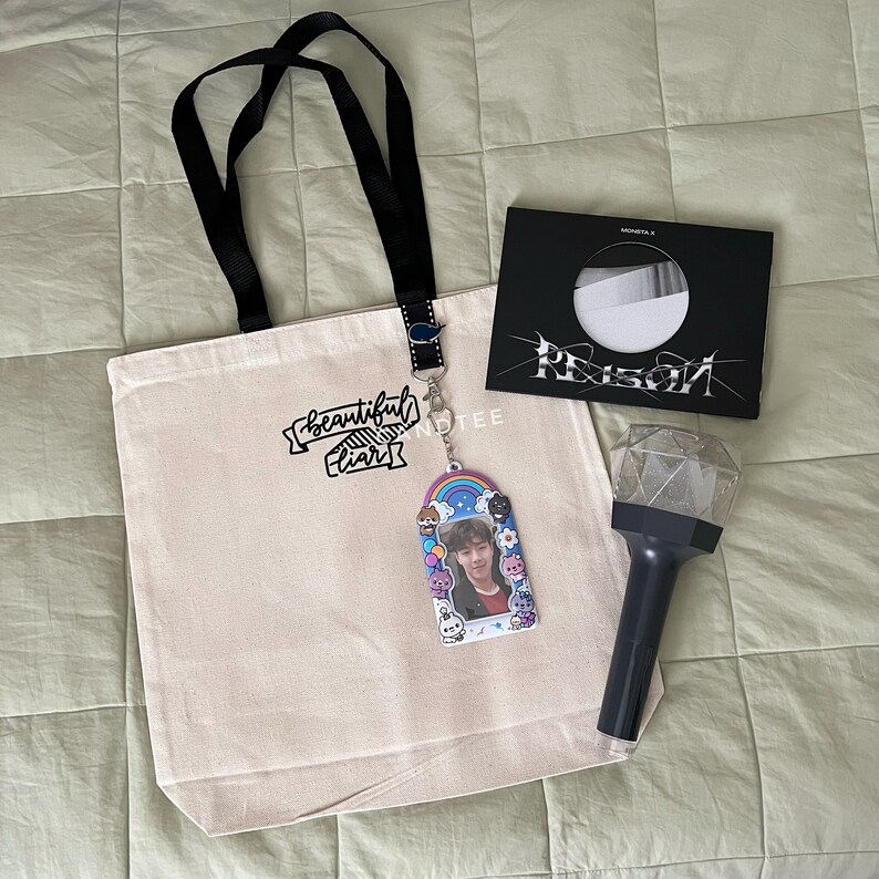 Monsta X Tote Bag With Keychain Loop - Etsy