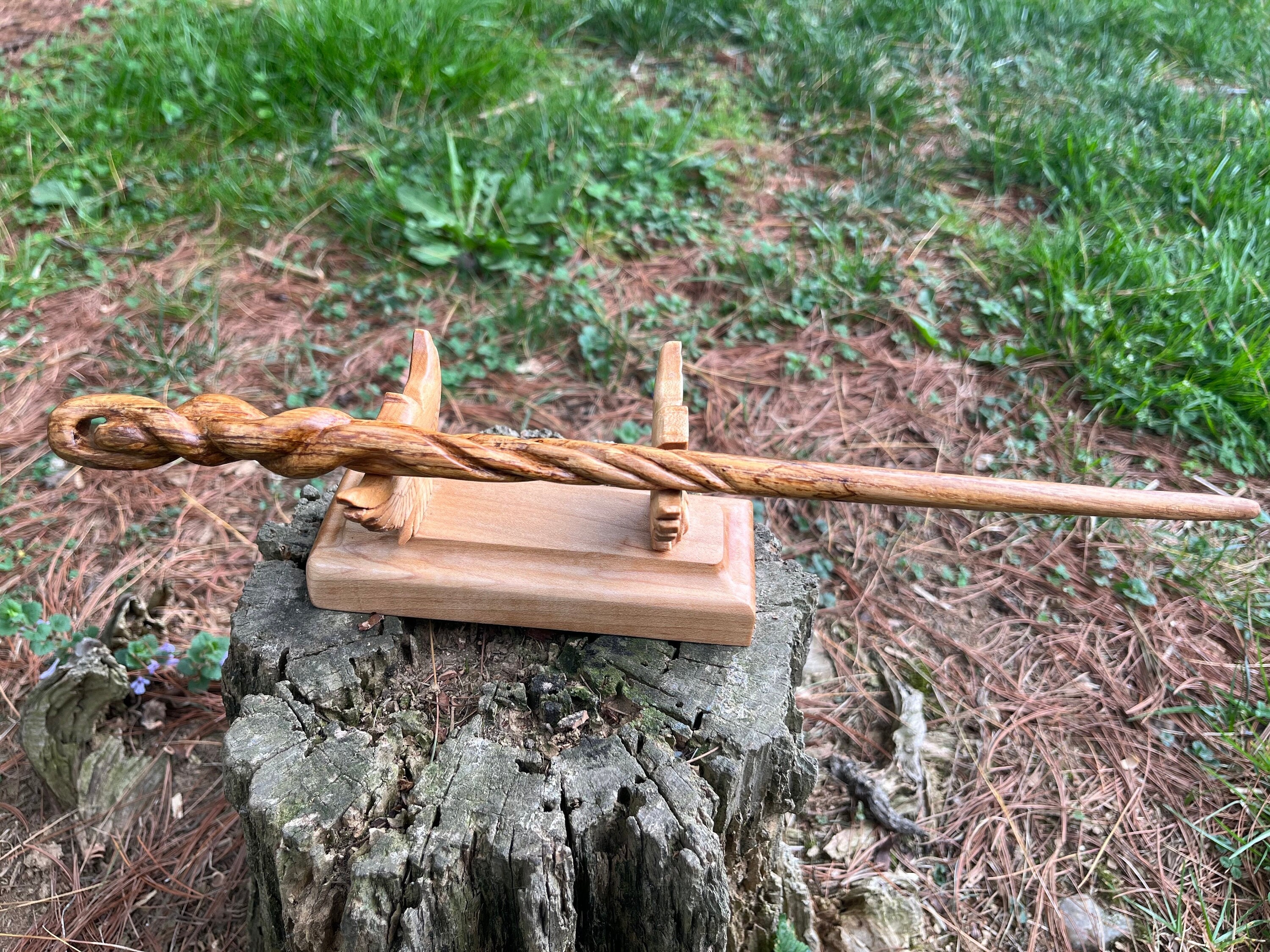 The Knot Wand 13 Wooden Wand Ash Wand Wicca Wand - Etsy