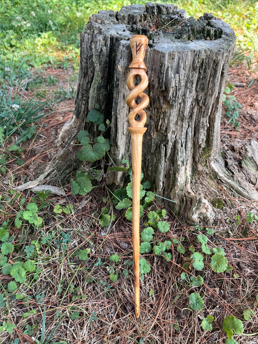 The Helix Wand 12 Wooden Wand Wizard Wand Witch Wand Wicca Wand Cosplay ...