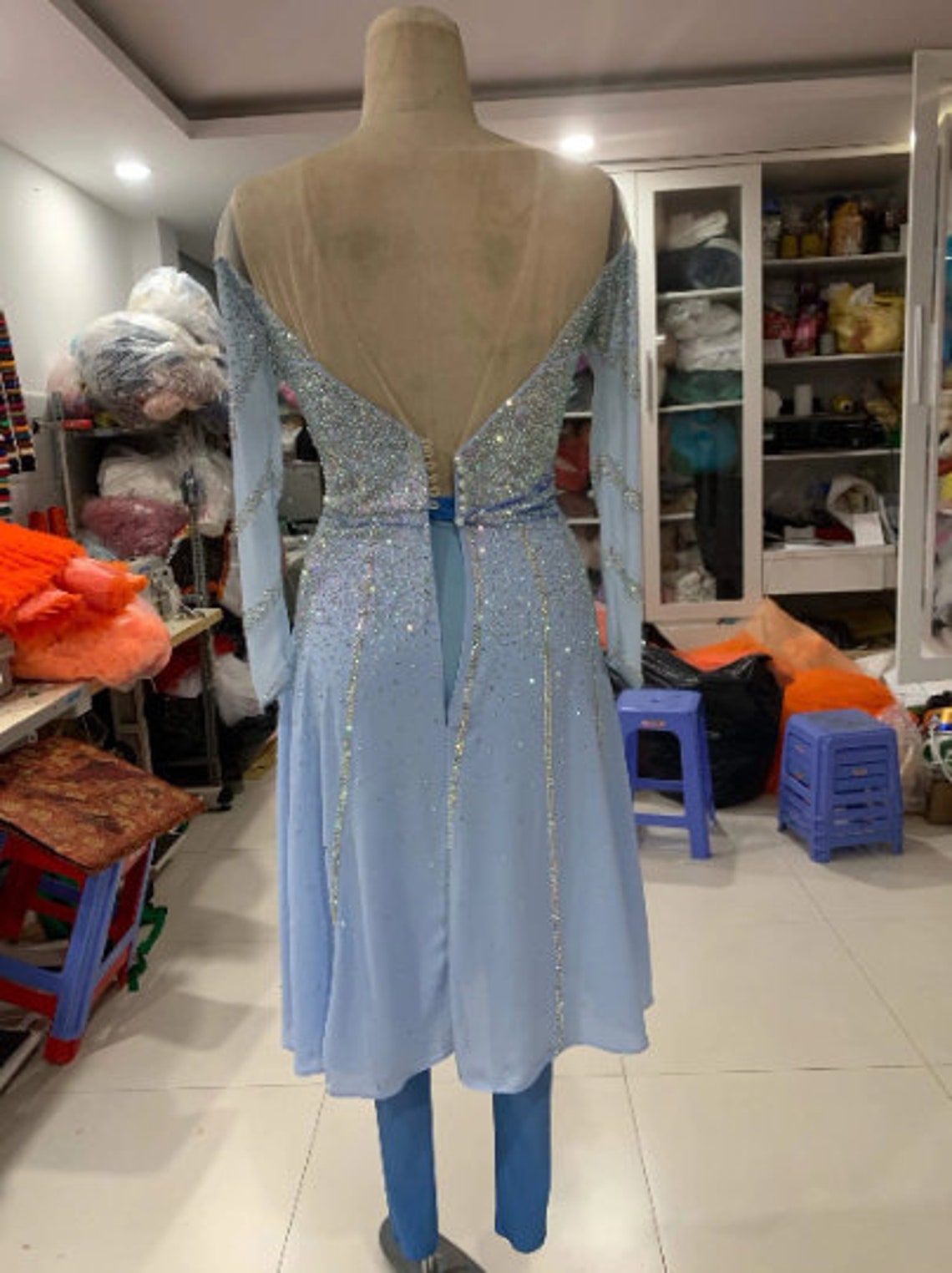 Elsa Frozen 2 Blue Costume Elsa Blue Cosplay Frozen 2 - Etsy