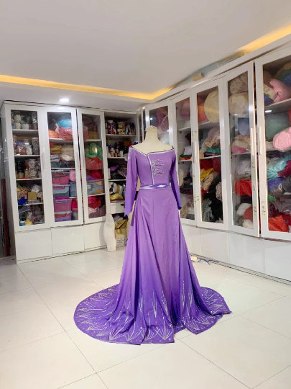 Purple Elsa Dress - Inspired Elsa Costume - Frozen 2 - Glitter Painting ...