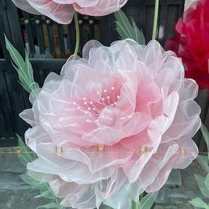 Handmade Stunning Giant Flower Full Set Options, Organza Flower Decors ...